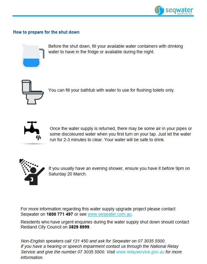 Water supply shut down required for pipeline replacement | Seqwater