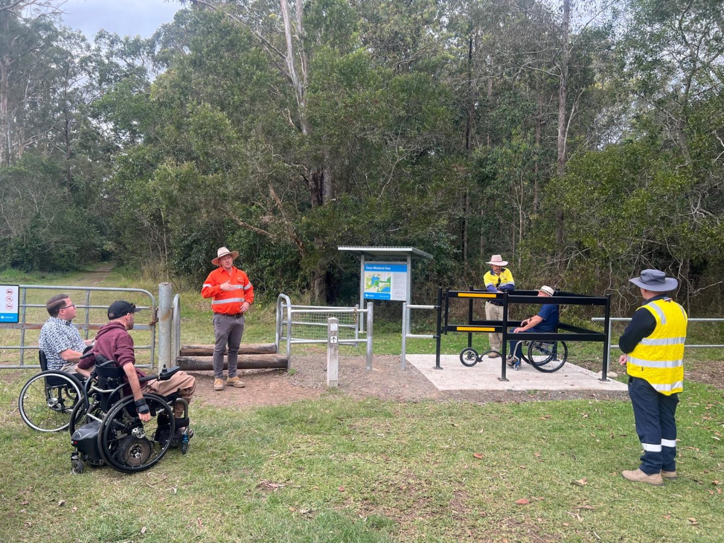 Wheelchair-friendly gate enhances trail access at Ewen Maddock Dam ...