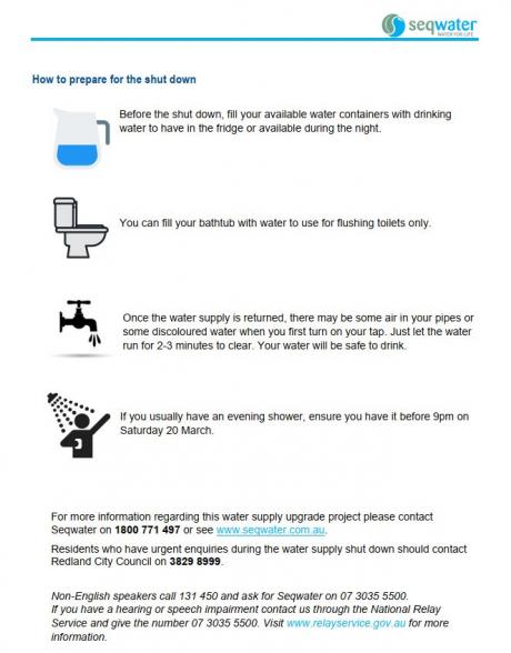 Water supply shut down required for pipeline replacement | Seqwater